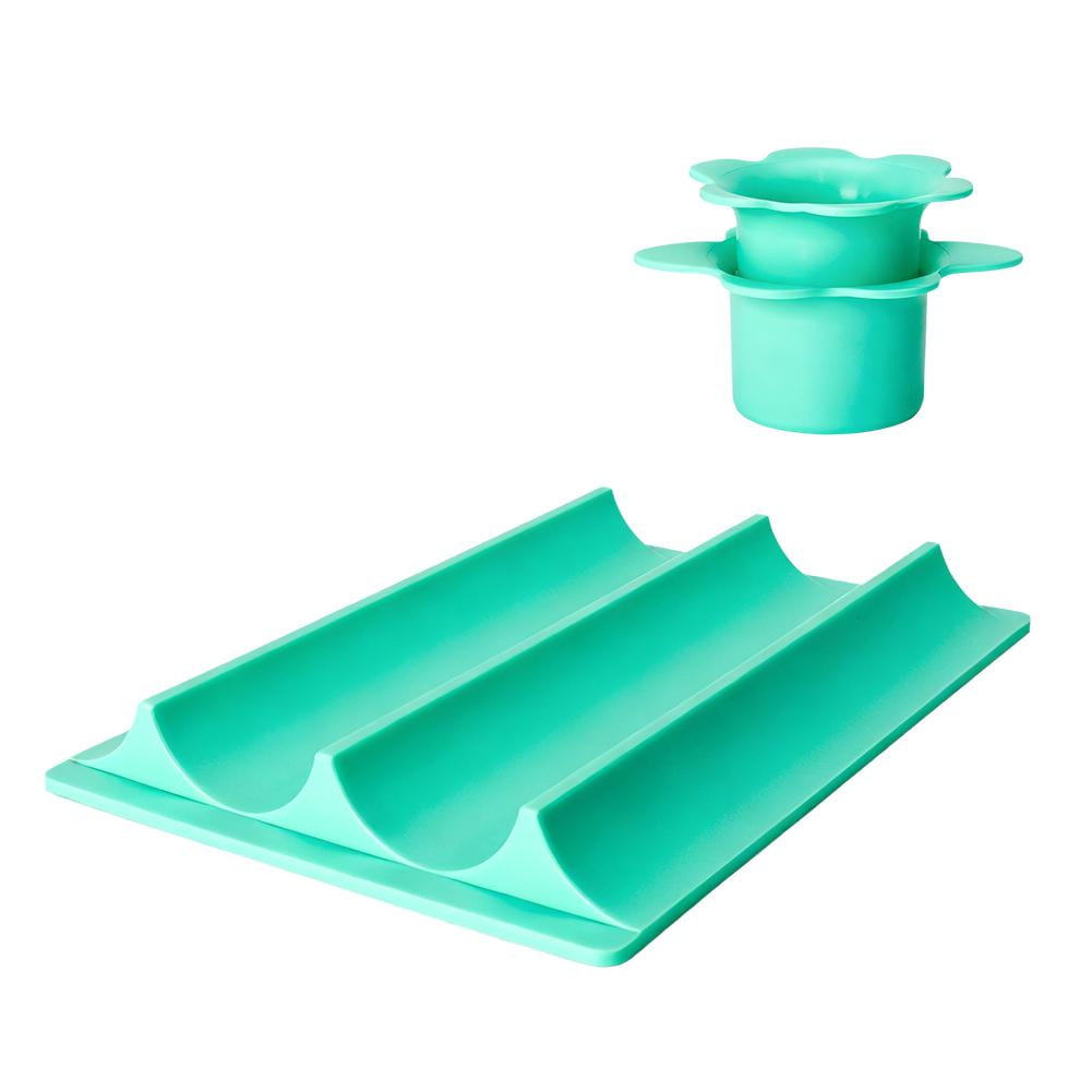 QHUDLV Cake Cutter and Pusher with Tray, Circle Cake Mold Set, Non-3D ...