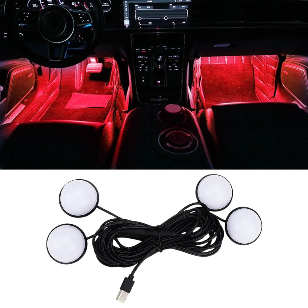 QHUDLV Car LED Interior Strip Light,USB Neon Wire Lights,Automobile ...