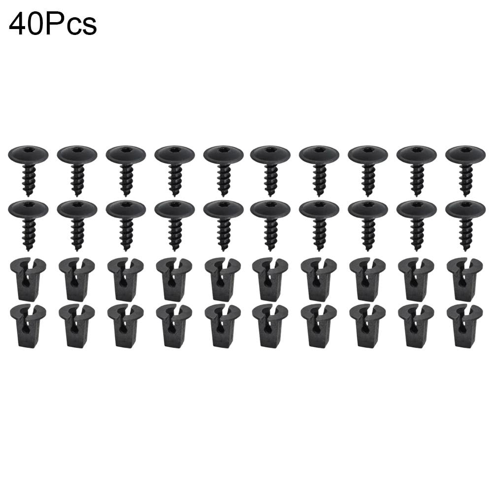 QHUDLV Car Mudguard Liner Clips Set, 10PCS Nylon Snap Rivets with ...