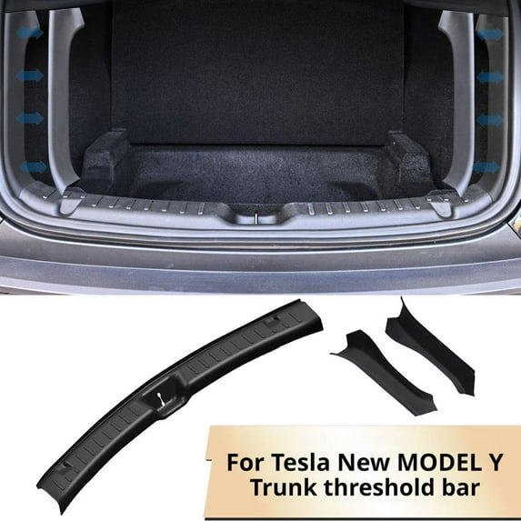QHUDLV Car Rear Boot Bumper Sill,Carbon Fiber Protector Plate Trim for ...