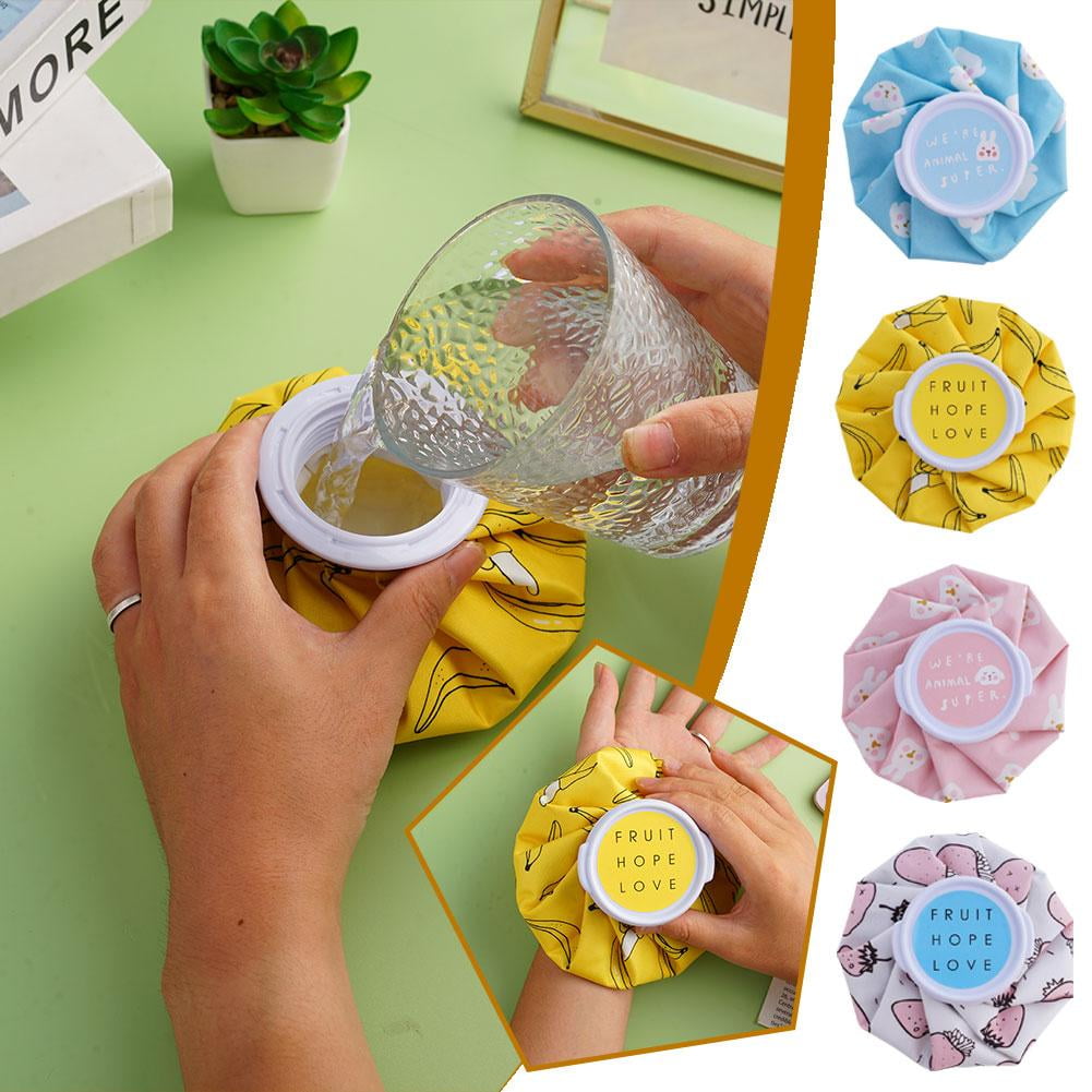 QHUDLV Cartoon Cloth Ice Bag Foldable Portable Cold Compress Pack Bag ...