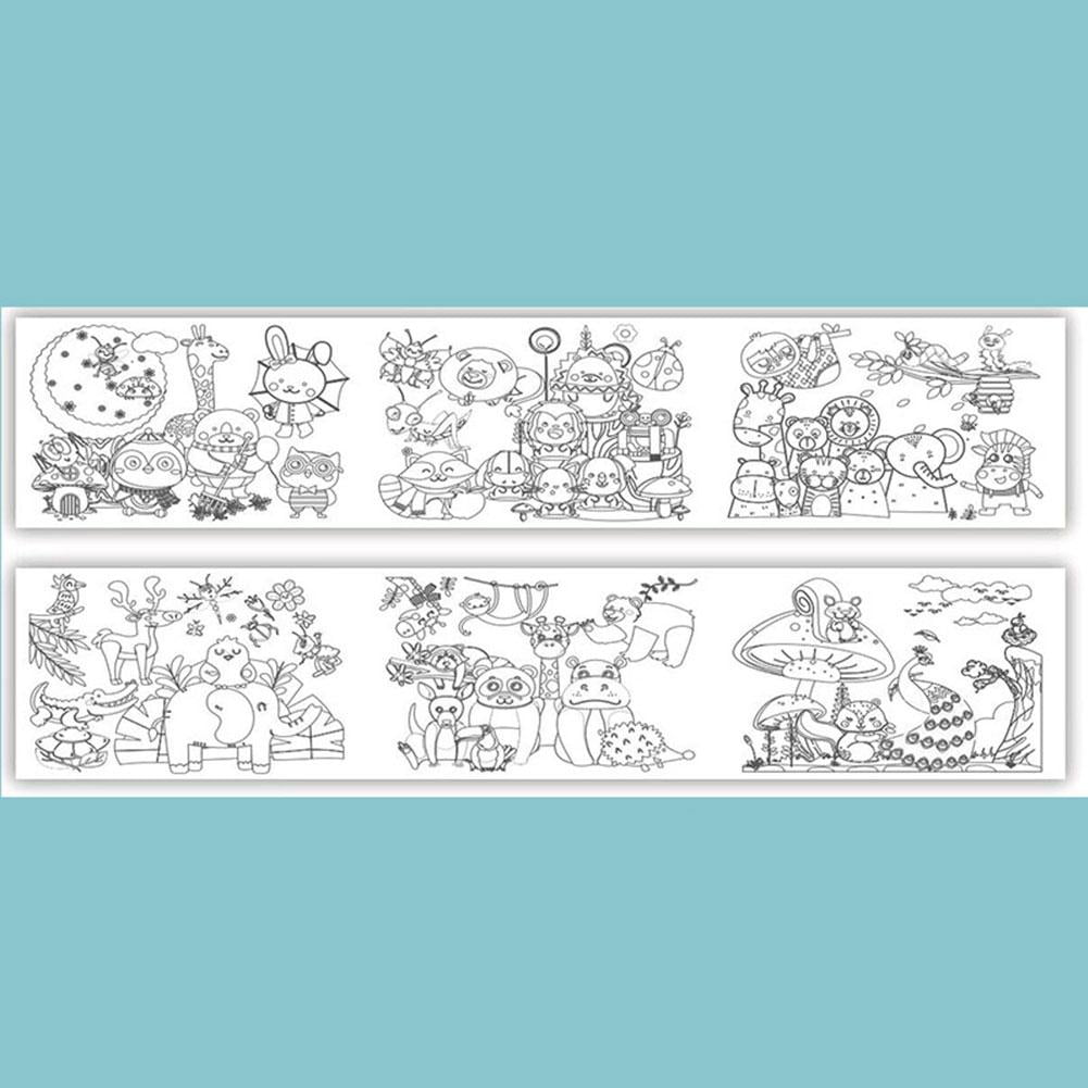 QHUDLV Children’s Drawing Roll ,Tear‑Off Creative Graffiti Paper ,Fun ...