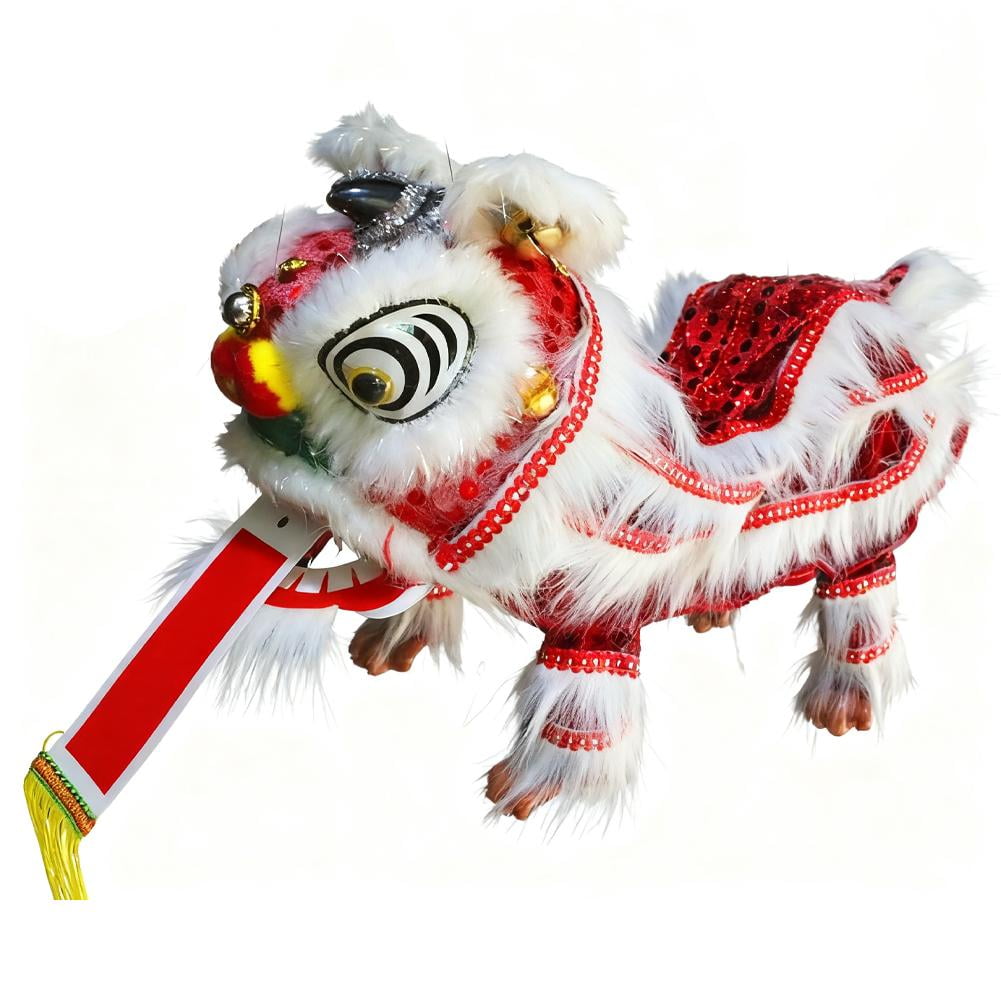 QHUDLV Chinese Lion Hand String Puppet with Rod, Chinese Marionette ...