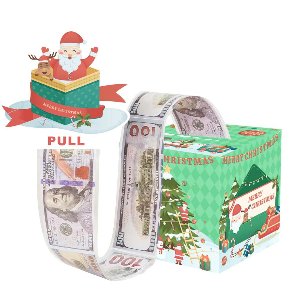QHUDLV Christmas Themed Surprise Money Box for Cash Gift, Money Box ...
