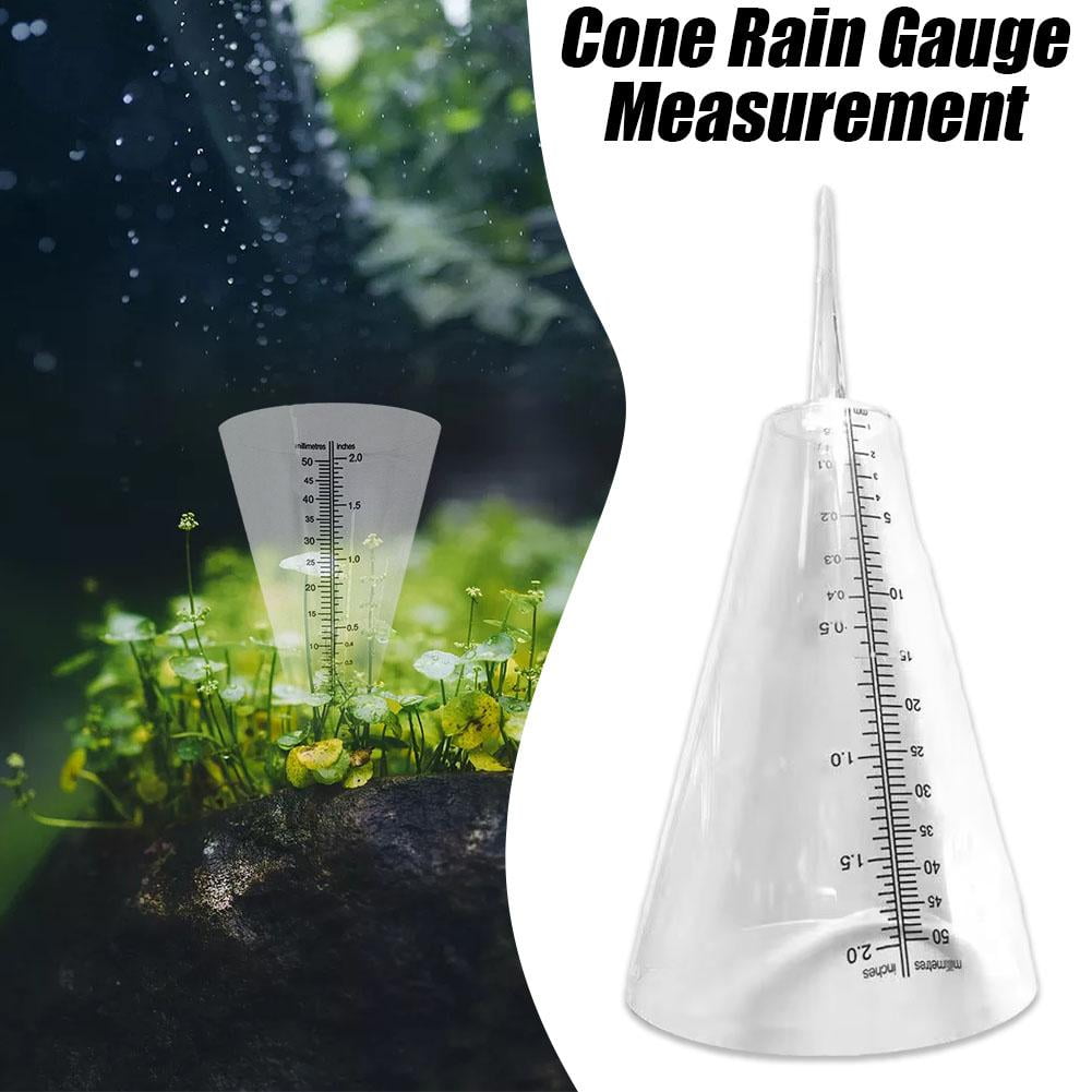 QHUDLV Cone rain Cup rain Gauge Measuring Cup, Capacity Clear Easy-Read ...