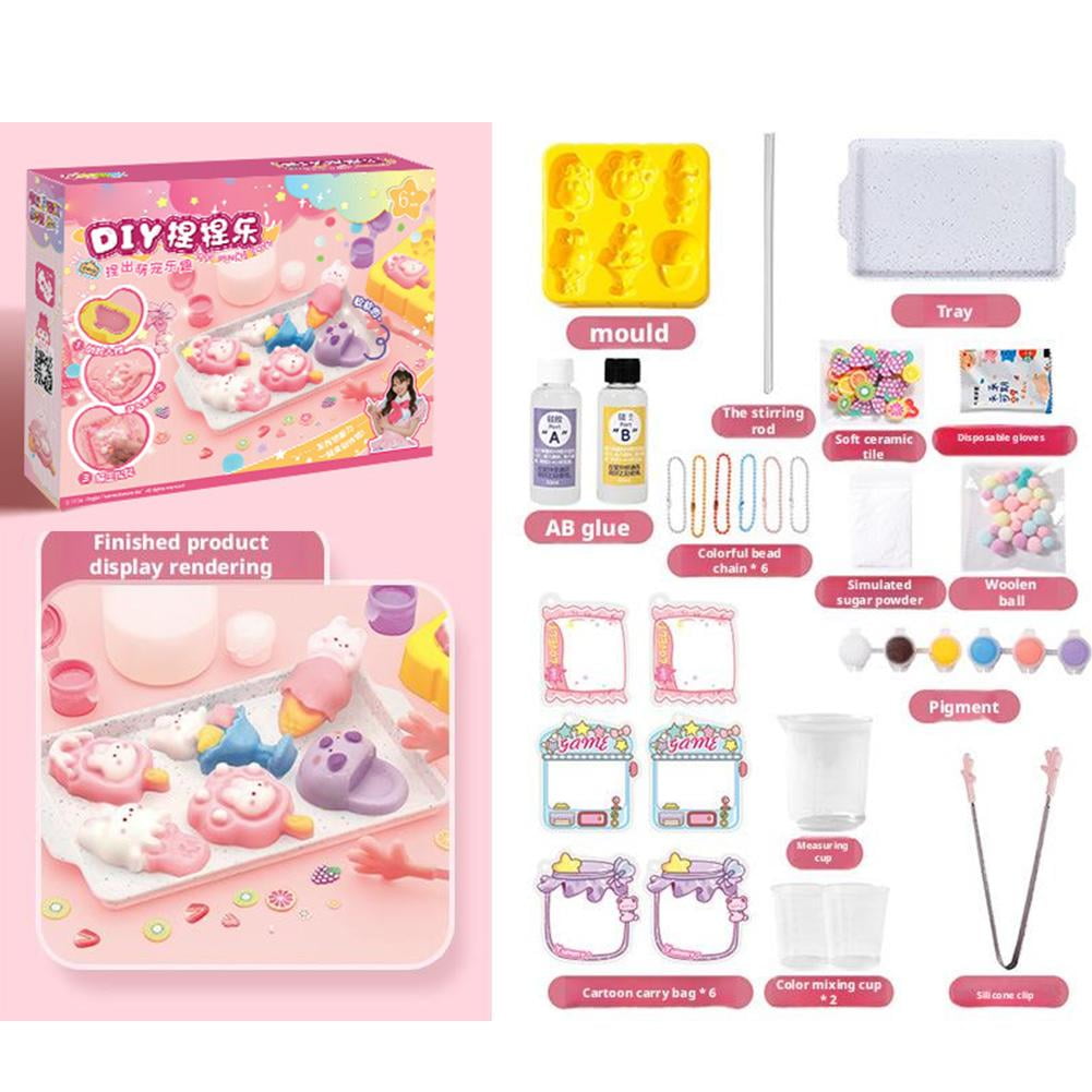 QHUDLV DIY Squeeze Toy Kit, Animal Squishies, Make Your Own Craft Set ...