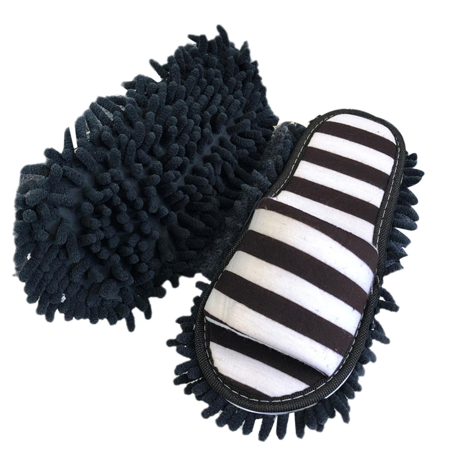 QHUDLV DTREELS Lazy Mop Slippers Floor Dust Cleaning Slippers Shoes ...
