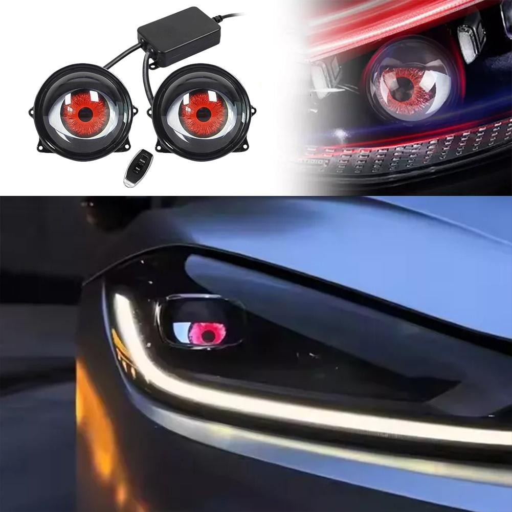 QHUDLV Devil Eyes Light for Cars,USB Devil Eye Demon LED Headlight ...