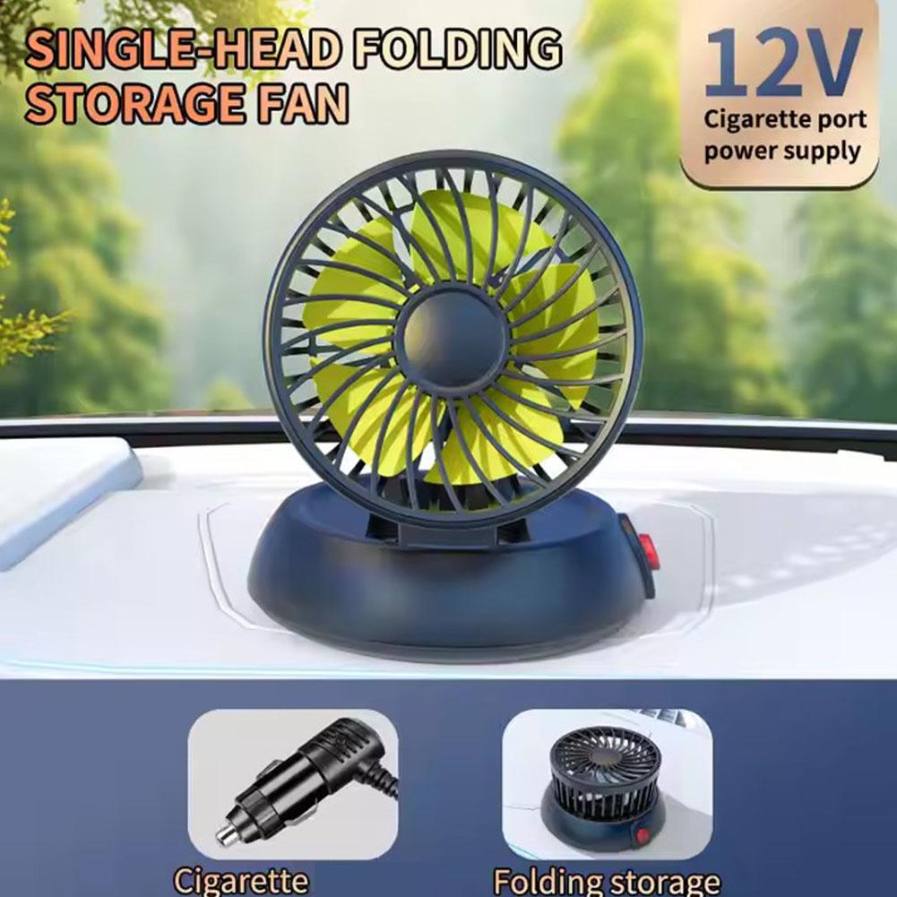 QHUDLV Dual-Speed Twin Fan for Car Truck RV, 12V/24V Adjustable Cooling ...