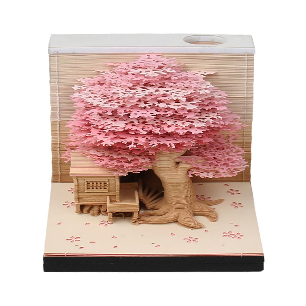 QHUDLV English Version Classic Tree House Pink With Light Three ...