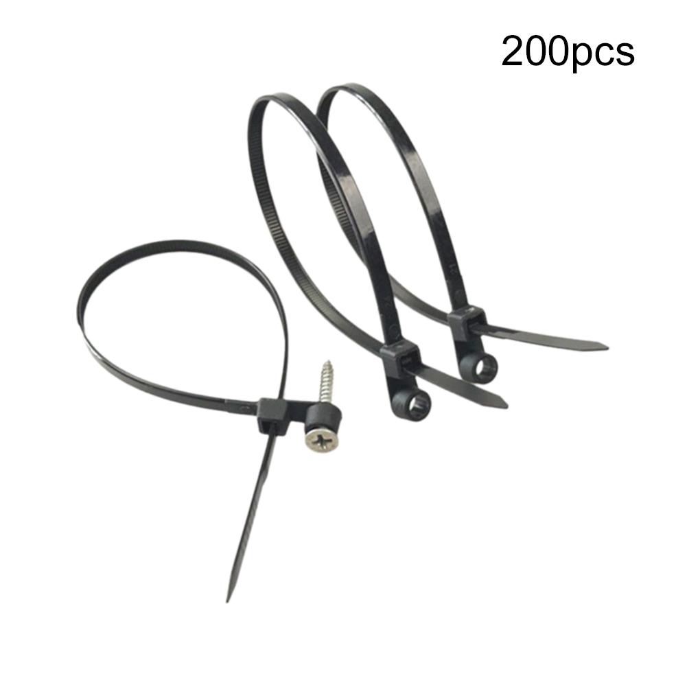 QHUDLV Fixed Head Nylon Cable Tie, Round Hole Cable Tie, Set - Walmart.com
