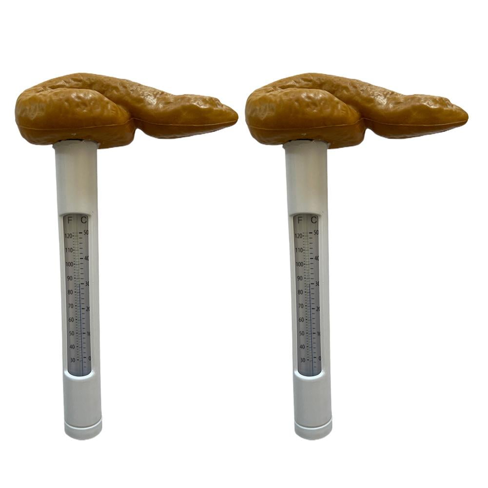 QHUDLV Floating Poop Pool Thermometer,Innovative Prank Water Sensor ...
