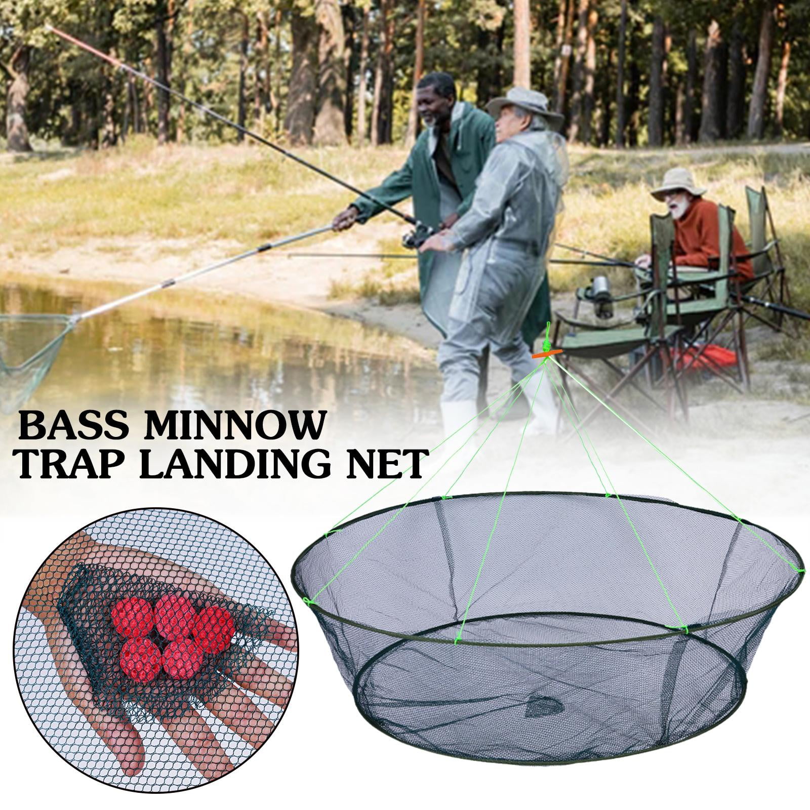 QHUDLV Foldable Drop Fishing Landing Net Crayfish Shrimp Catcher ...