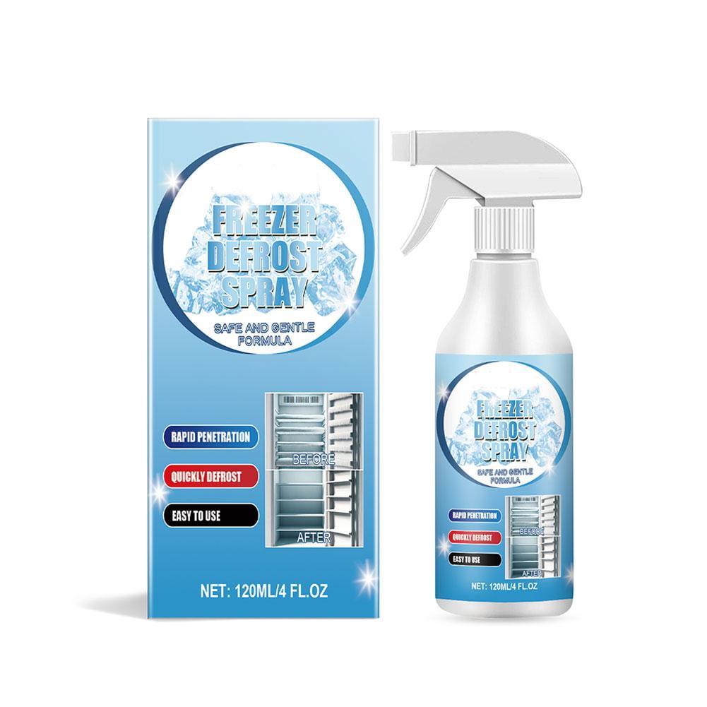QHUDLV Freezer Cleaning Spray, De‑Icer with Anti‑Bacterial Formula ...