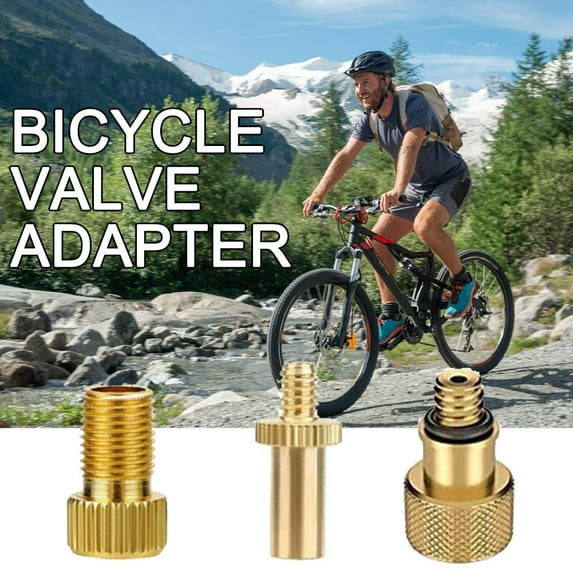 QHUDLV Generic Three Types of Bike Valve Adapter Set, Tire Inflator ...