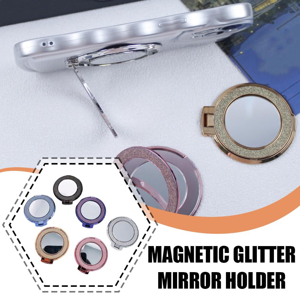 QHUDLV Glitter Magnetic Stand Case,Mirror Cover for Phones - Walmart.com
