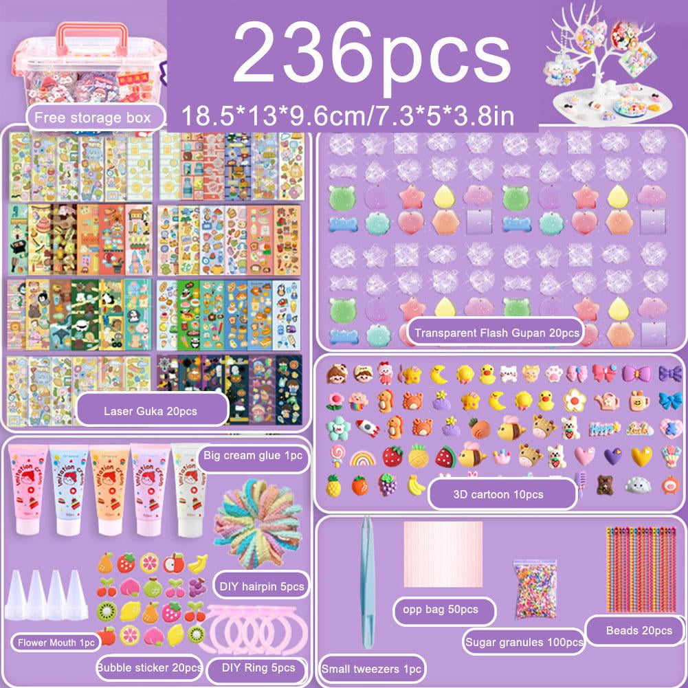 QHUDLV Goo Card Sticker Material Set – Girl’s Stationery Kit – DIY ...