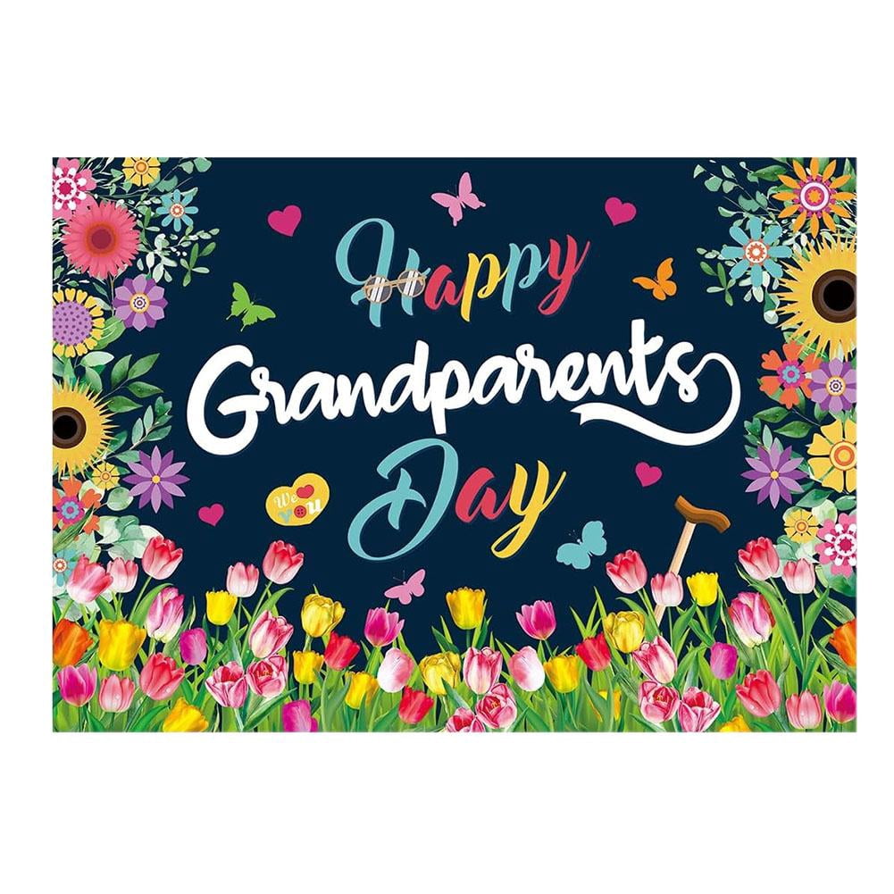 QHUDLV Grandparents Day Decorations Happy Grandparents Day Banner, 2025 ...