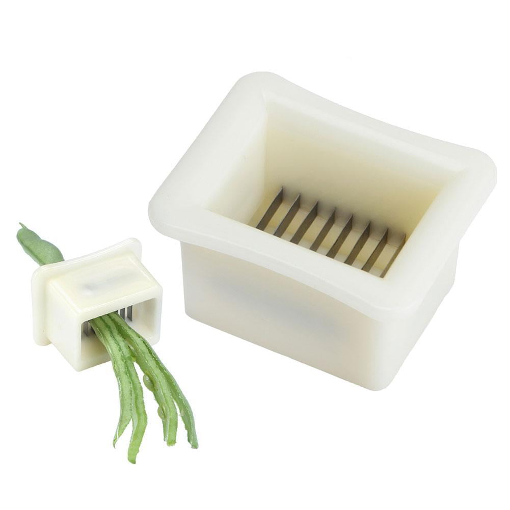 QHUDLV Green Bean Frencher Tool - Manual Green Bean Vegetable Runner ...