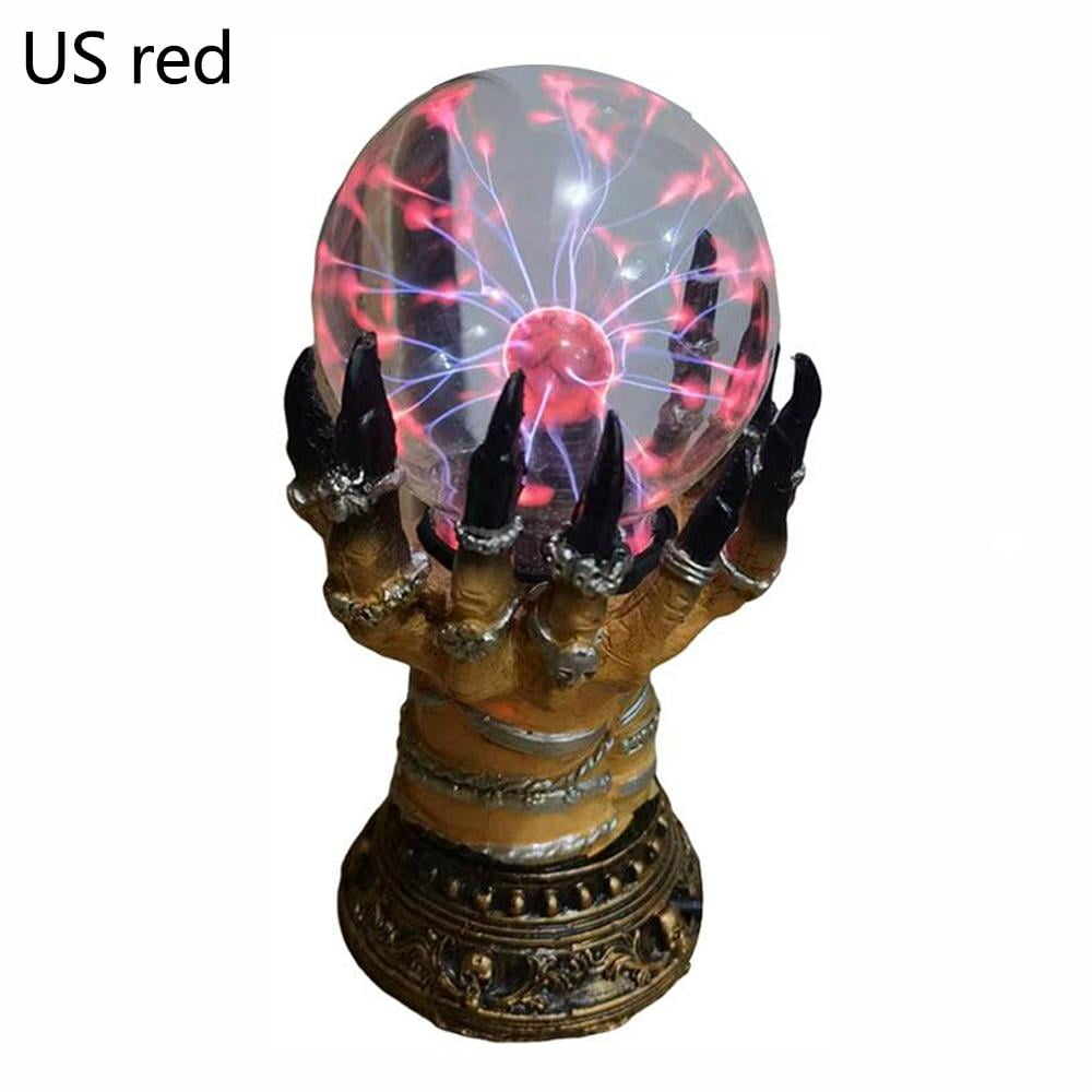 QHUDLV Halloween Celestial Crystal Ball,Glass Plasma Electrostatic ...