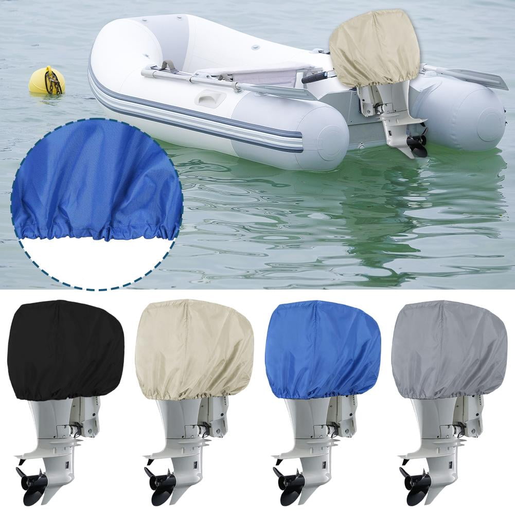 QHUDLV Heavy Duty Outboard Motor Cover,Waterproof Trailerable Boat ...