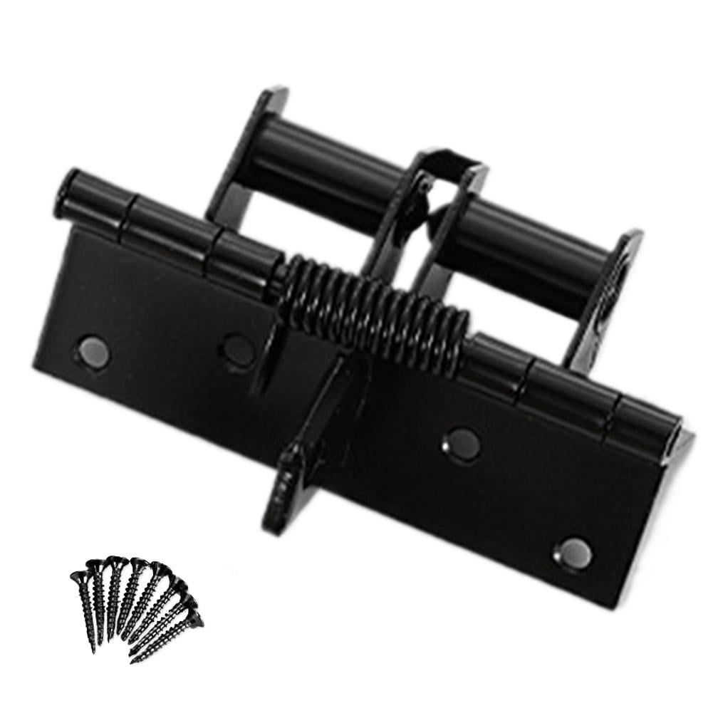 QHUDLV Hidden Door Hinges, 4" Self-Closing Spring Door Hinges with ...