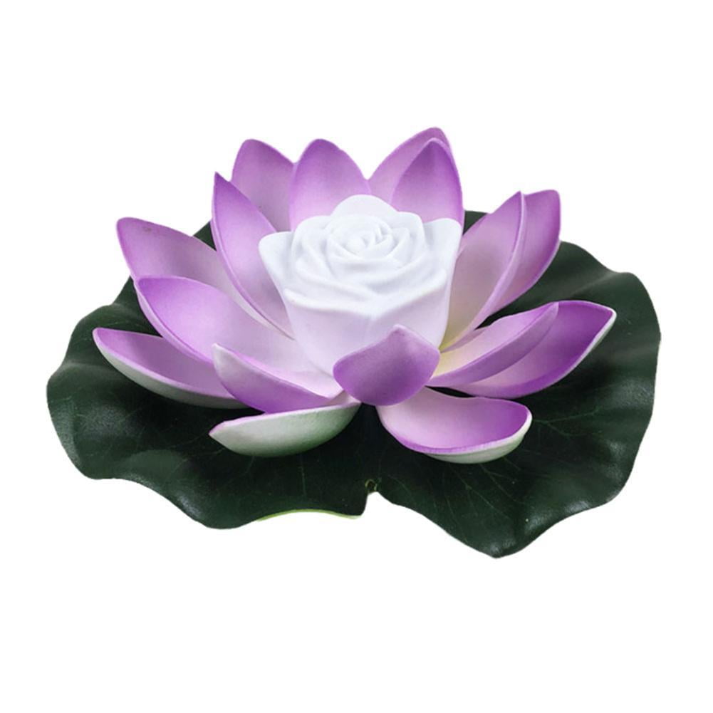 QHUDLV LED Floating Fountain Light, Flower Pool Lamp, Outdoor Garden ...