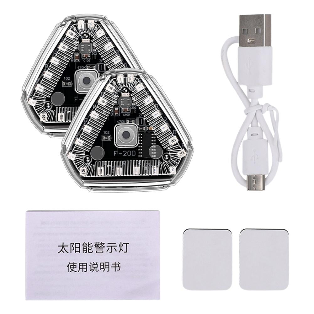 QHUDLV LED Triangle Turn Signal Lights, Motorcycle Aircraft Lights for ...