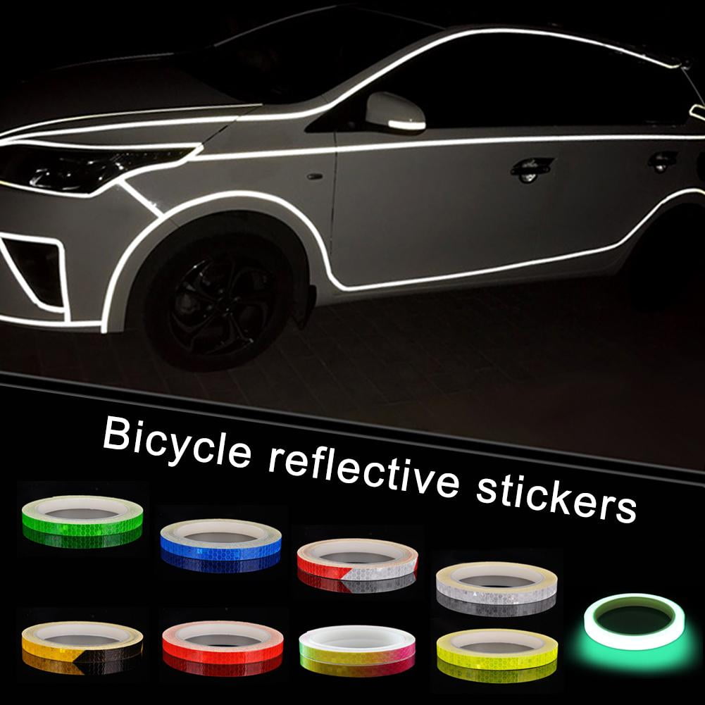 QHUDLV LIUZHIPENG 8M Wheels Reflect Fluorescent MTB Bike Reflective ...