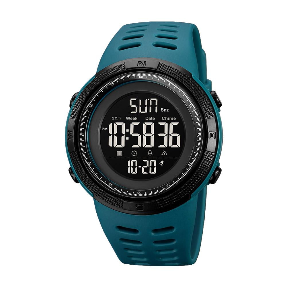 QHUDLV Luxury Sport Digital Watch for Men Waterproof Countdown ...