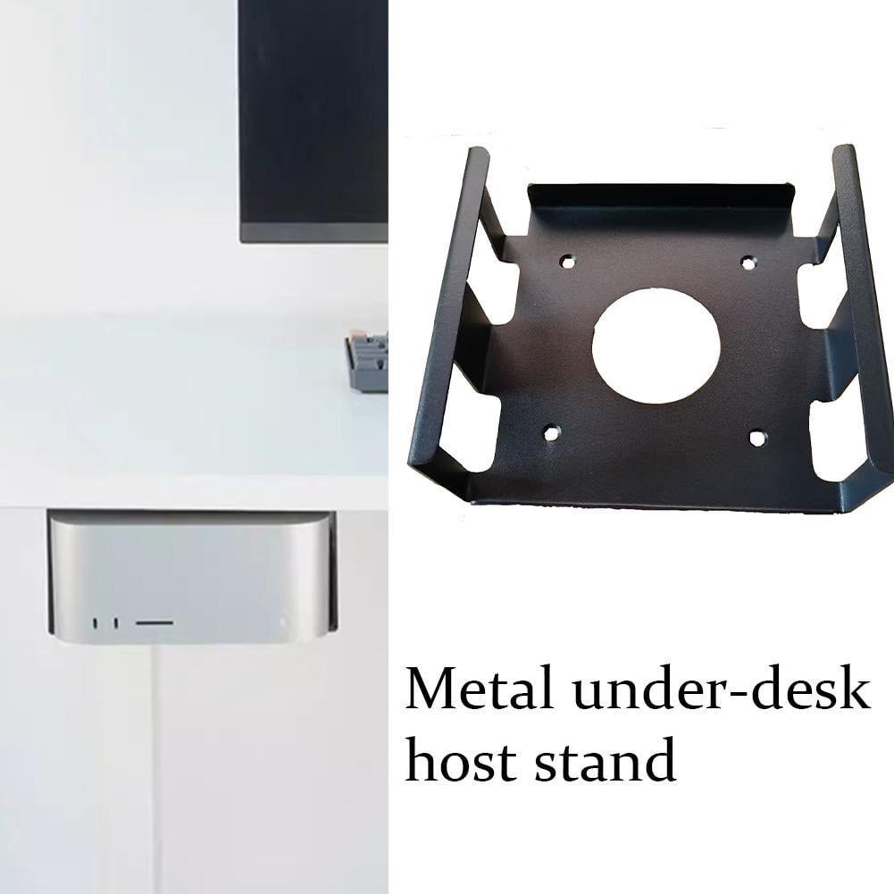 QHUDLV Macmini M4/Pro Under Desk Stand,Compatible with VESA Connection ...