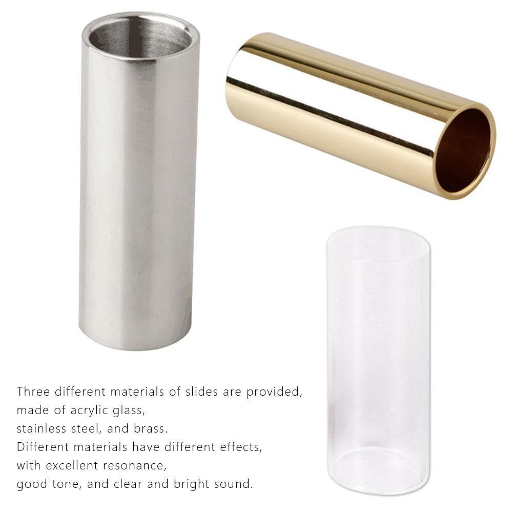 QHUDLV Medium Guitar Slide,Guitar Accessories Kit,Stainless Stell ...