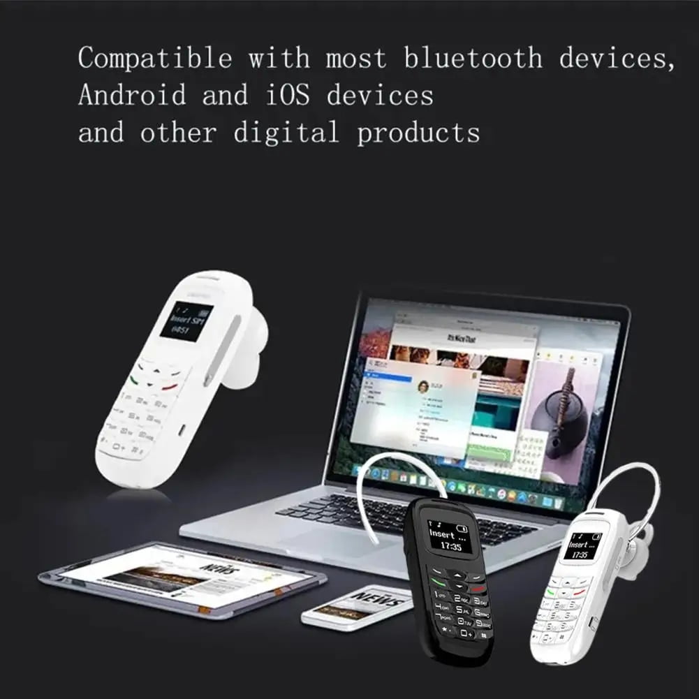 QHUDLV Mini Bluetooth GSM Cell Phone,Dialer BM70 for Smarter ...