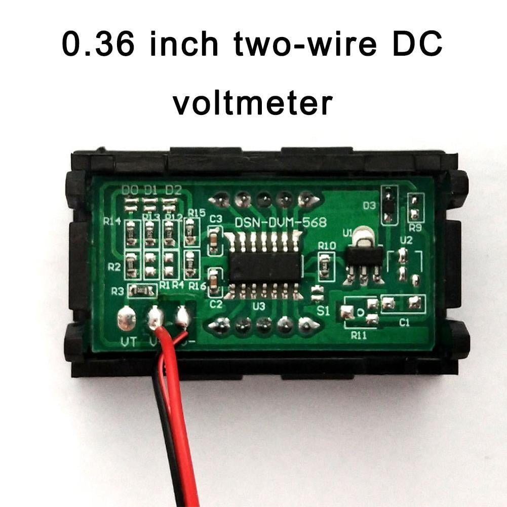 QHUDLV Mini Digital Voltmeter,30V LED Display,Accurate Voltage Testing ...