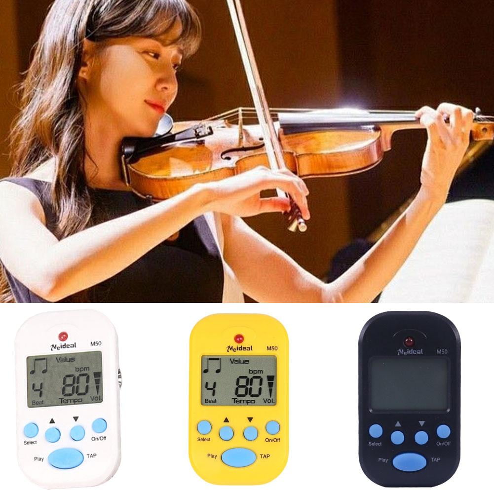 QHUDLV Mini Electronic Metronome Clip-on Digital Metronome LCD Display ...