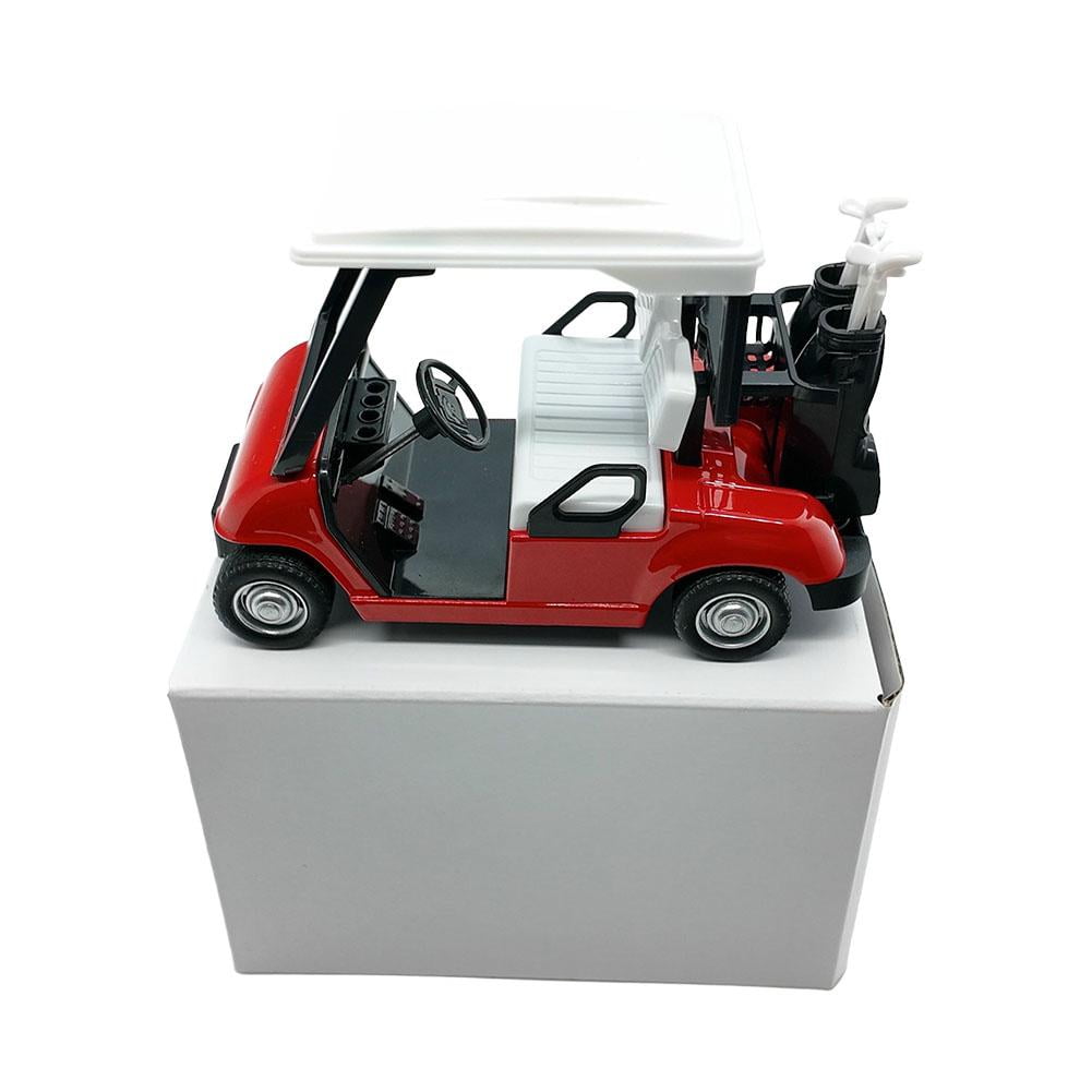 QHUDLV Mini Golf Cart Toy, 1:20 Alloy Metal Pullback Vehicle, Desk Decoration and Party Cake ...