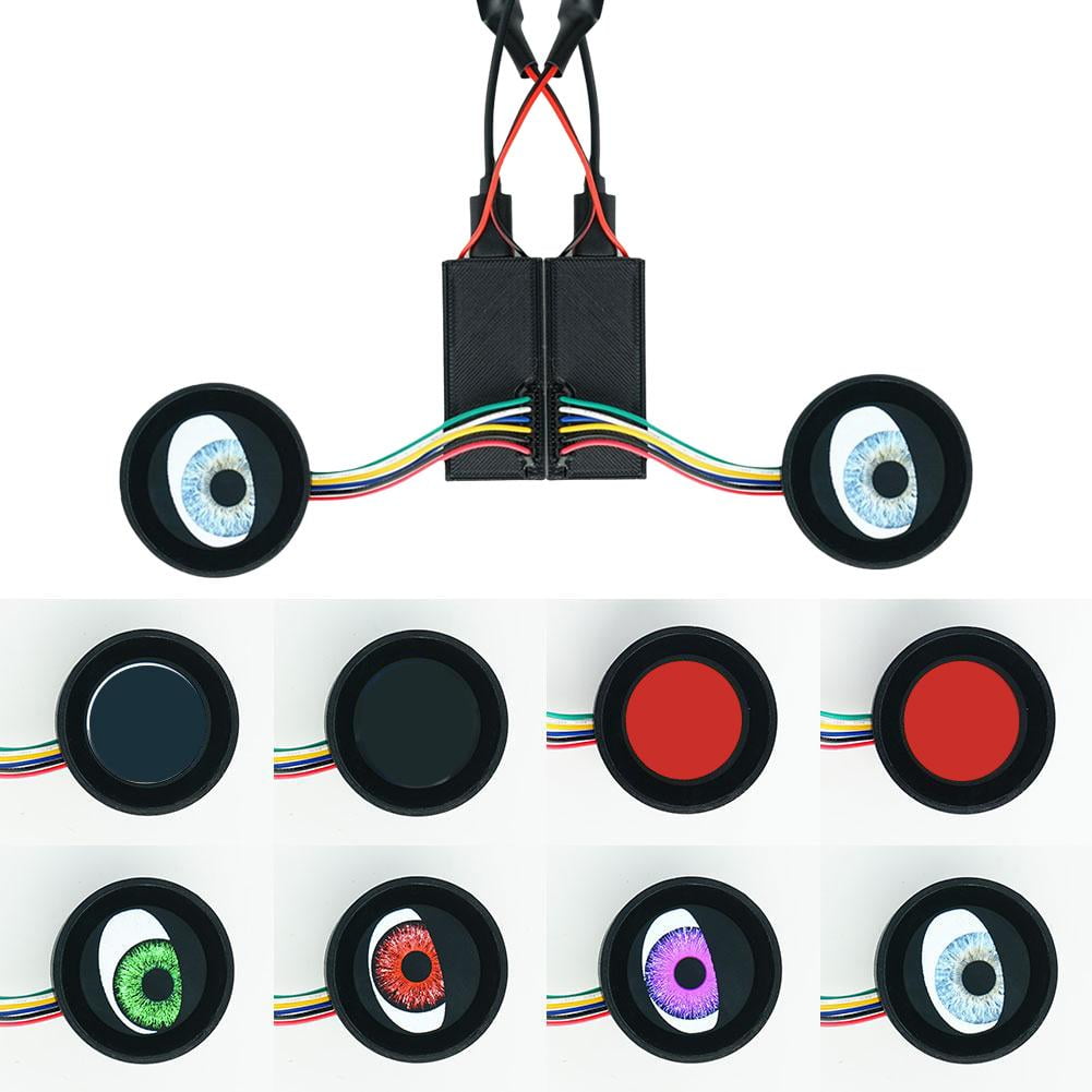 QHUDLV New LED Car Headlights Dynamic Devil Eye LED Eye Light Headlight Assembly Modified Cars ...