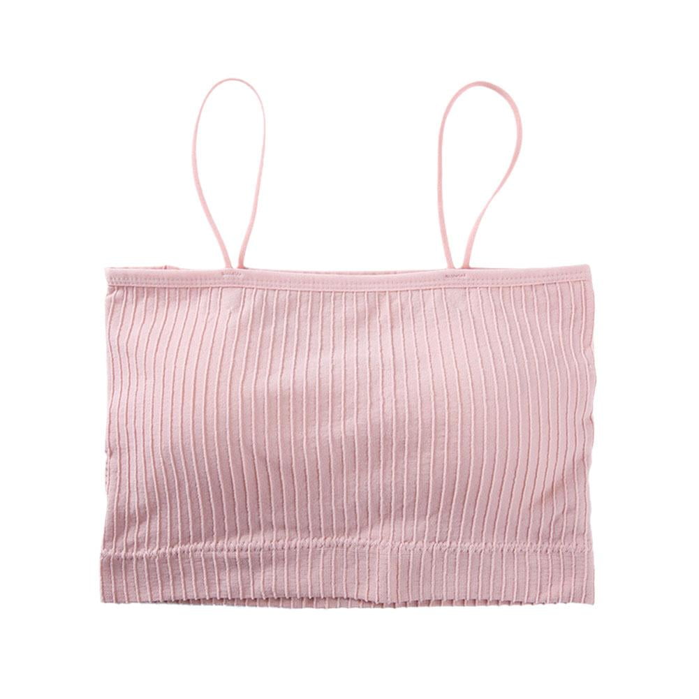 QHUDLV Pink One-Size-Fits-All Bra With No Steel Ring For Girls, One ...