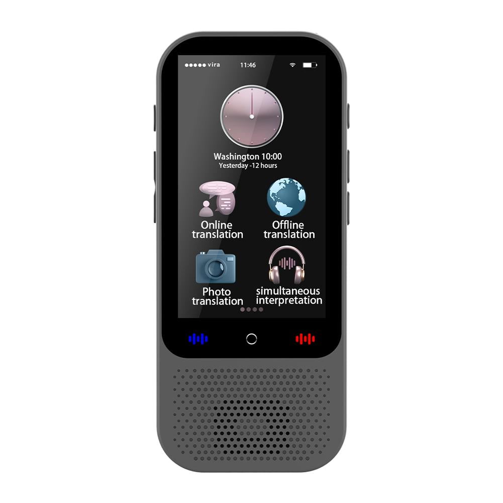 QHUDLV Portable S80 Intelligent Translator Offline Voice Photo ...