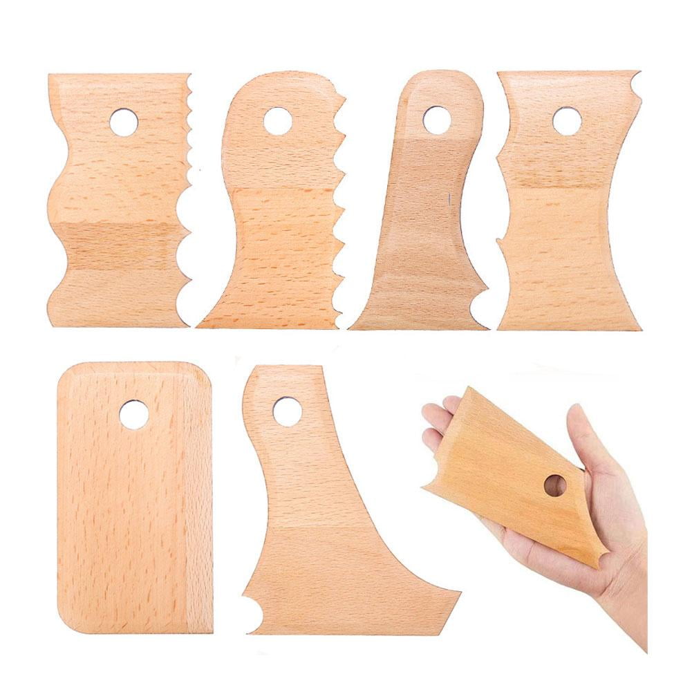 QHUDLV Pottery Foot Shaper Tools,7PCS Trimming Set,Clay Sculpting ...