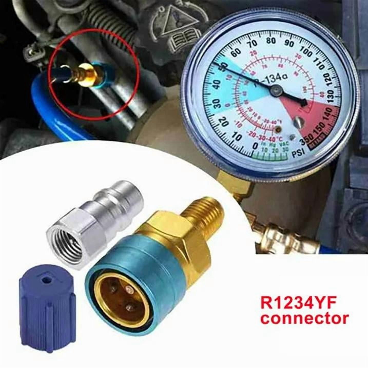 QHUDLV R1234YF Adapter,R1234YF to R134A Quick Coupler,R1234YF to R134A ...