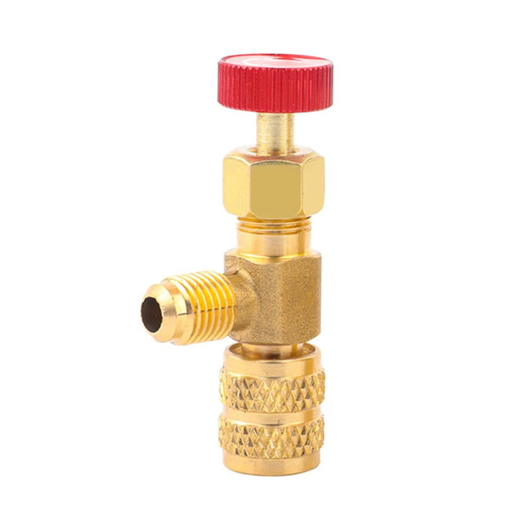 QHUDLV Refrigerant Charging Valve, Brass Low Loss HVAC Fittings for R32 ...