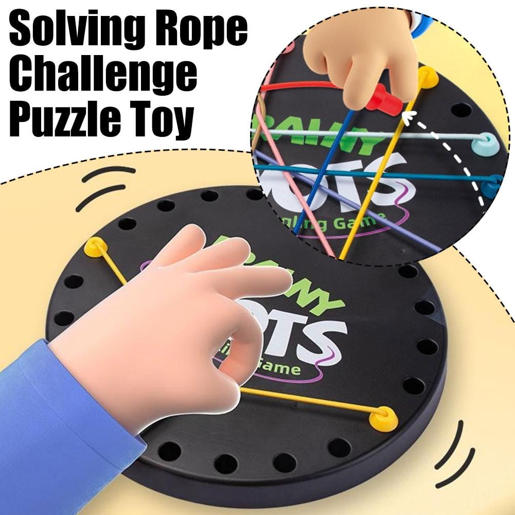 QHUDLV Rope Challenge Game Table Logic Puzzle Board Game For Kids Brain ...