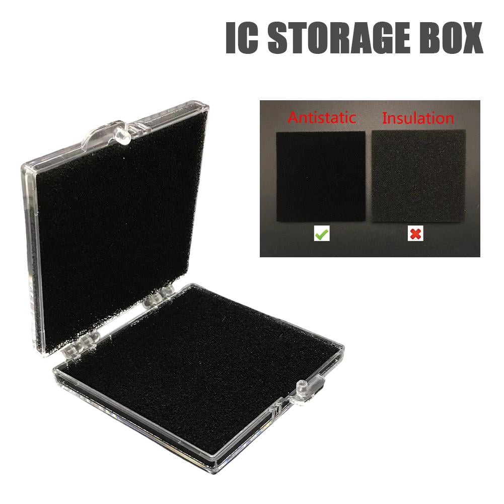 QHUDLV S54 Antistatic IC Storage Box,Chip CPU Case for BGA QFP Storage ...