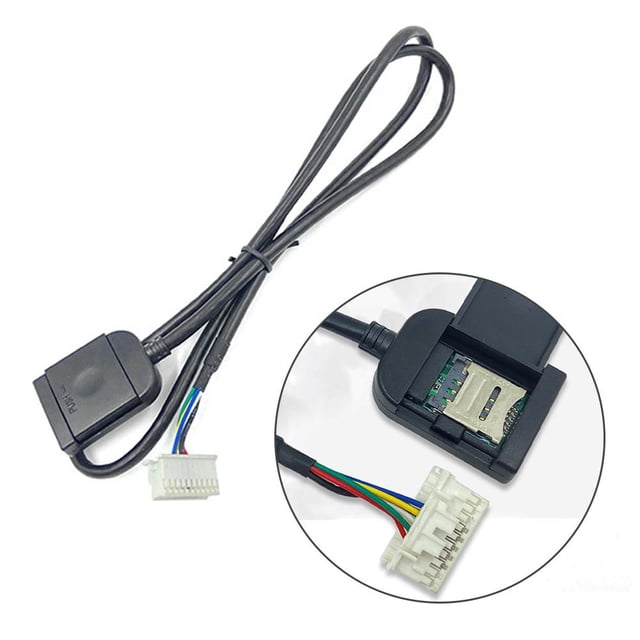 QHUDLV SIM Card Slot Adapter,Android GPS Multimedia 4G Cable,Car Stereo ...