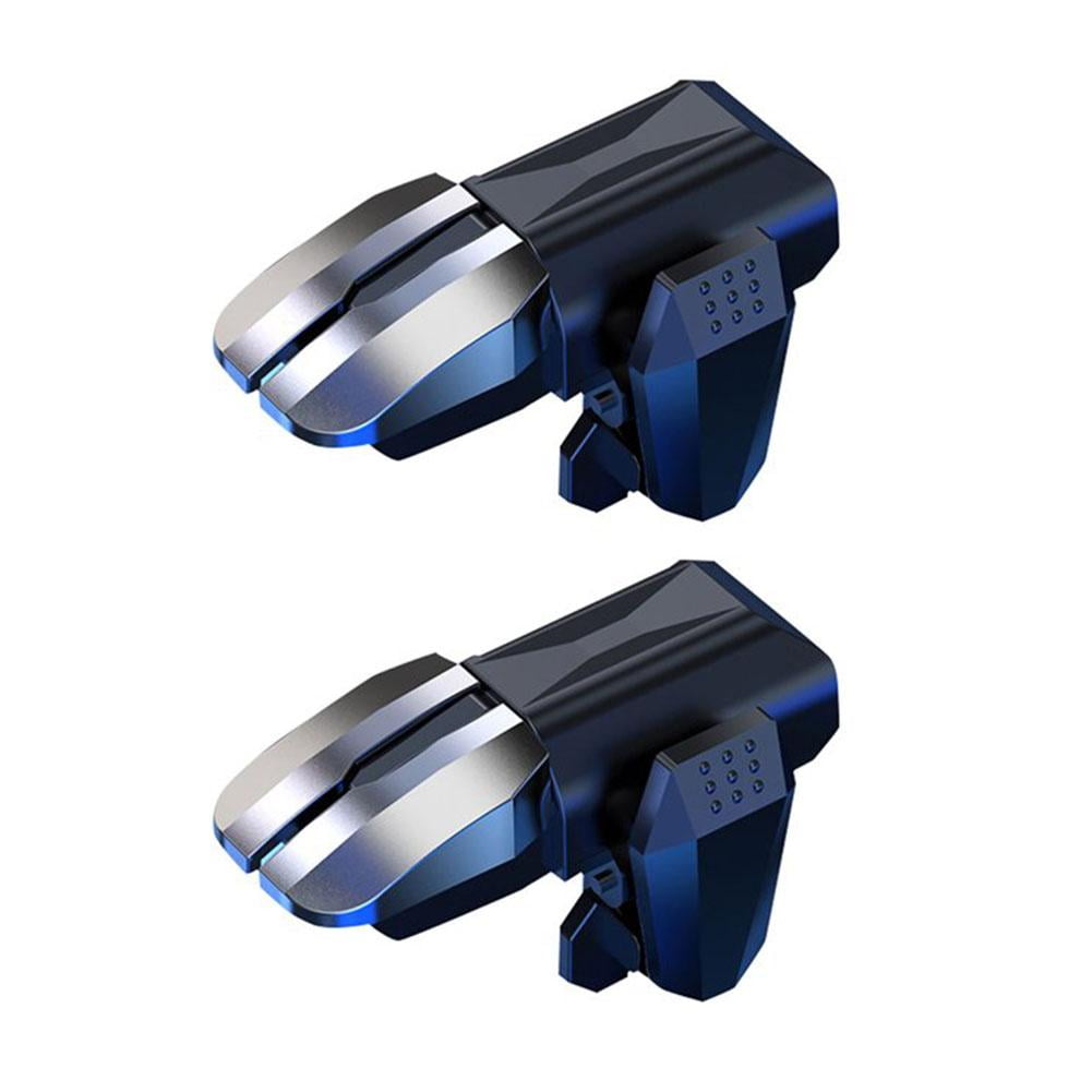 QHUDLV Six-Finger Mobile Gaming Controller, Trigger Button Gamepad ...