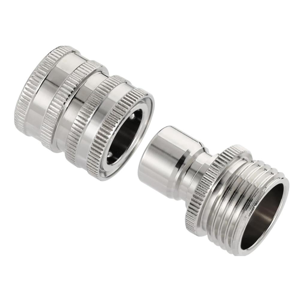 QHUDLV Stainless Steel Hose Fittings,Quick Connect Garden Set,Durable ...
