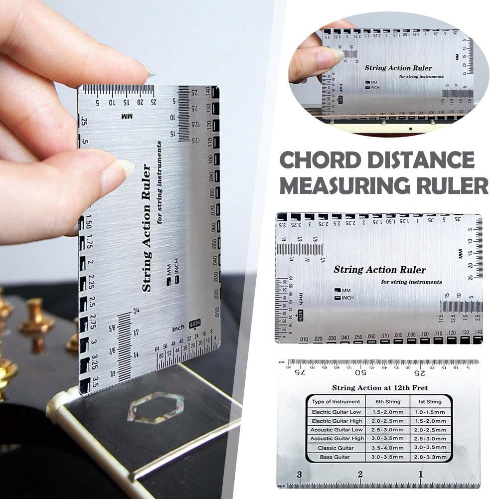 QHUDLV Steel String Action Gauge-Rulers Guide Setup Measuring Luthier ...