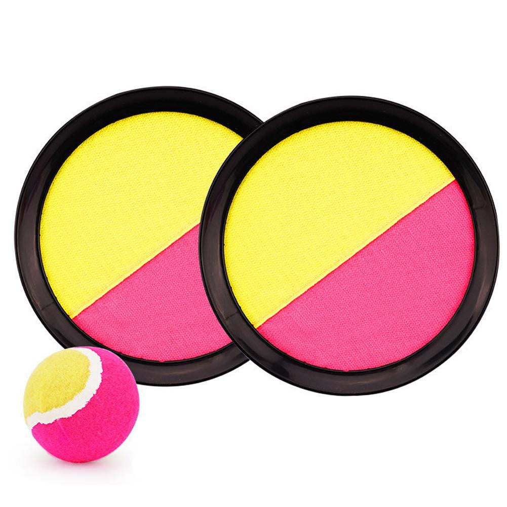 QHUDLV Sticky Catch Ball Game Set ,Pair of Sticky Pads with Hard Ball ...