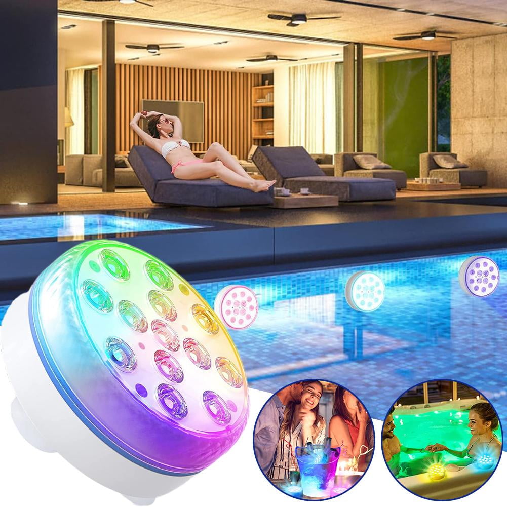 QHUDLV Submersible Led Pool Lights For Ground Pools,Waterproof Pond ...